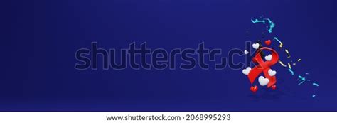 3d Rendering Hiv Aids Anniversary Bahama Stock Illustration 2068995293
