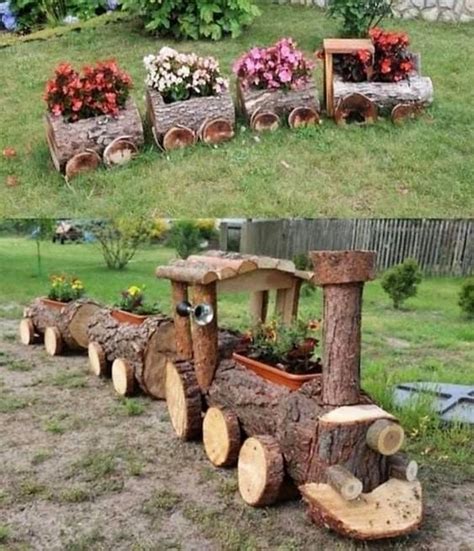 Creative DIY Wood Log Projects And Craft Ideas Recycled Crafts