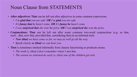 Ppt Noun Clause PPTX
