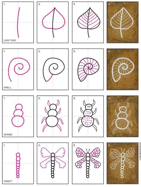 Easy How To Draw A Fossil Tutorial And Fossil Coloring Page Artofit