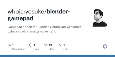 Github Whoisryosuke Blender Gamepad Gamepad Addon For Blender