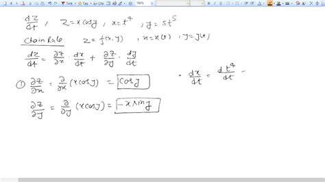SOLVED 15 4 9 Setup Solve Use The Chain Rule To Find Where Z 3x Cos