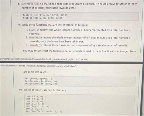 Solved 8 Extend Tosecs So That It Can Cope With Real
