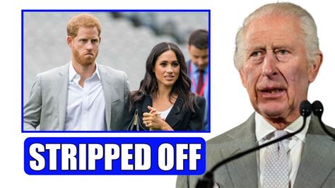 STRIPPED OFF!⛔ Harry And Meghan Title STRIPPED OFF By King Charles! No More DUKE And DUCHESS ...