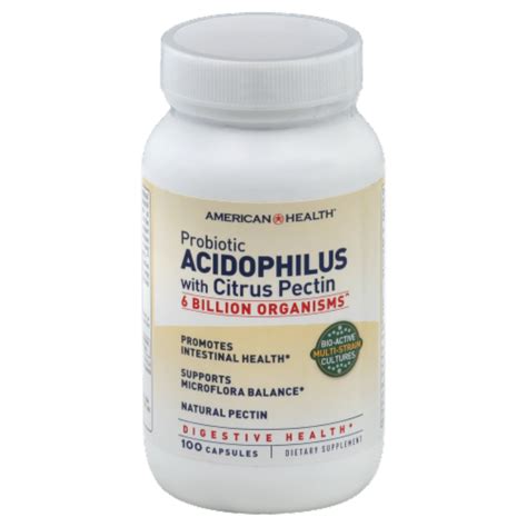 American Health Probiotic Acidophilus With Citrus Pectin Capsules 100