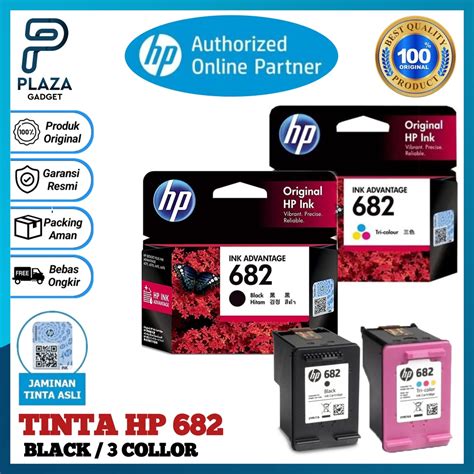Jual Tinta Cartridge Printer Hp Original Warna Tri Color Tiga Warna Black Hitam Original