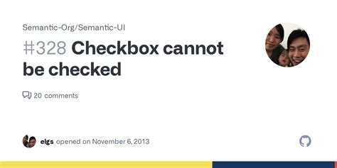 checkbox cannot be checked · issue 328 · semantic org semantic ui · github