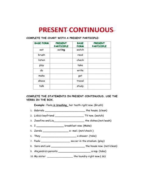 Present Continious Pdf