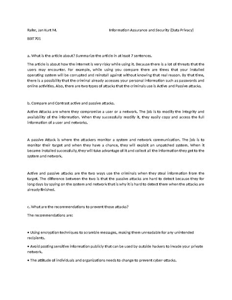 03 Laboratory Exercise 1 Arg Ias Dp Rafer Jan Kurt M Information Assurance And Security