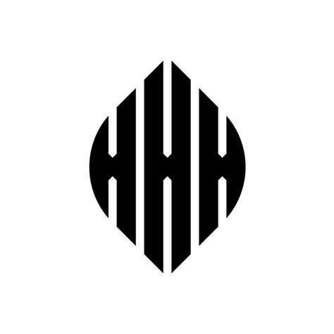 Diseño De Logotipo De Letra De Círculo Xxx Con Forma De Círculo Y