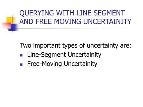PPT QUERYING IMPRECISE DATA IN MOVING OBJECT ENVIRONMENT PowerPoint
