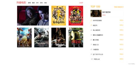 仿猫眼官网静态页面（纯html）猫眼电影网页html代码 Csdn博客