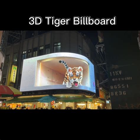 Outdoor Naked Eye D Advertising Billboards Led Display P P P K