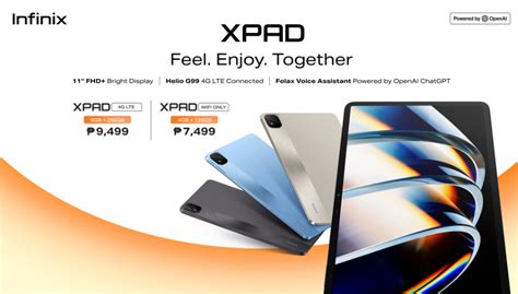 Infinix Xpad Ai Tablet Price Starts At Php 7 499 Officially Launched