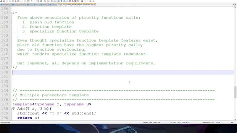C Basic Tutorial｜013｜functions Template And Specialize Template