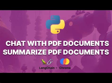 Chat With And Summarize PDF Documents With Langchain And OpenAI YouTube