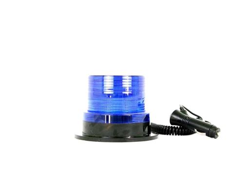 Проблесковый маячок синий 30 LED, 13 см, 2 режима, на магните