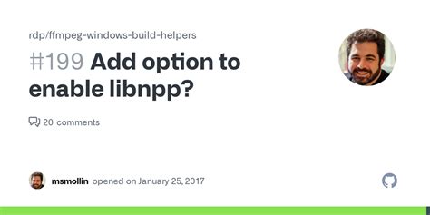 add option to enable libnpp · issue 199 · rdp ffmpeg windows build