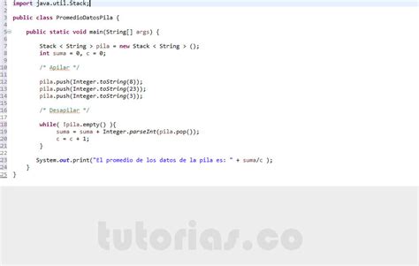 PromedioDatosPilaJava Tutorias Co