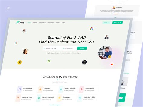 Jend Job Board And Hiring Template By Envytheme Llc On Dribbble