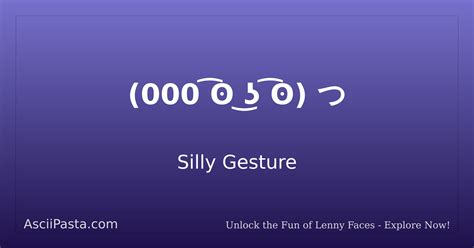 Ascii Pasta Silly Gesture Text Face 000 ͡ʘ ͜ʖ ͡ʘ つ Copy Running