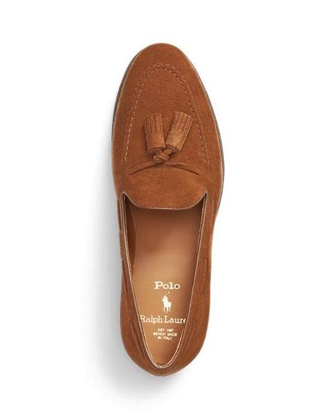 Ralph Lauren Maestra Tassel Suede Loafer In Brown For Men Lyst Uk