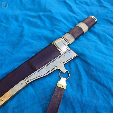 Long Seax With Brass Scabbard