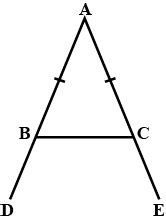 If The Equal Sides Of An Isosceles Triangle Are Produced Prove That The Exterior Angles So