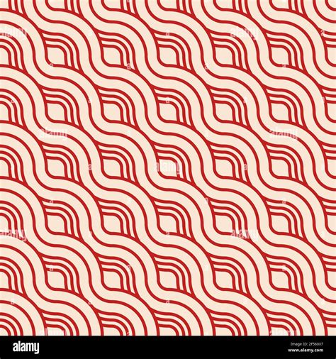 Abstract Seamless Seamless Braided Linear Pattern Wavy Lines Endless Striped Texture With
