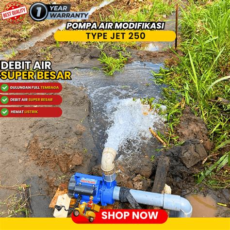 Jual Pompa Kolam Pemancingan Jet 250 Pipa 2 Dim Kapasitas Besar Siap Kirim Cocok Untuk Irigasi