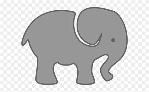 Gray Elephant Clip Art At Clker Clip Art Elephant Svg Free