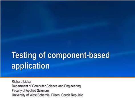 Ppt Testing Of Component Based Application Filemanager And Reprotool