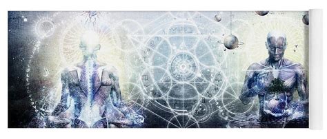 Spiritual Yoga Mat Featuring The Digital Art Experience So Lucid