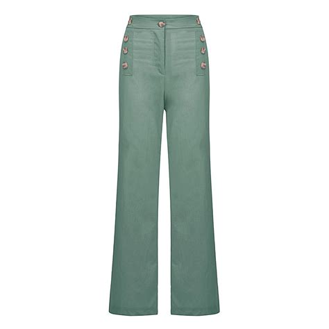 Wiyuqeen Womens Wileg Jeans High Waisted Stretchy Straight Leg Button