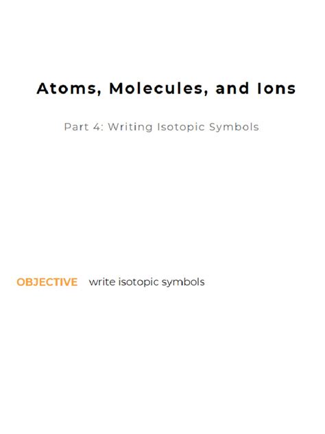 5 Writing Isotopic Symbols Pdf