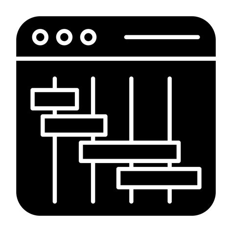 Solid Design Of The Flowchart Vector Art At Vecteezy