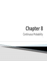B Continuous Probability Pptx Chapter Continuous Probability A