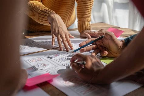 Ux Devs And Ui Designers At Office Brainstorm App Interface Design Photo Background And Picture