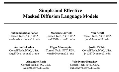 突破性进展:简单有效的新型masked扩散模型革新语言生成,与自回归模型媲美 Csdn博客 突破性进展:简单有效的新型masked扩散模型革新语言生成,与自回归模型媲美 Csdn博客