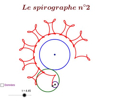 Le Spirographe N2 GeoGebra