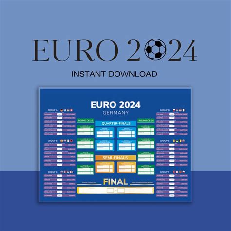 2024 European Championships Wall Chart Euro 2024 Fixtures Dates
