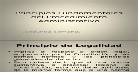 Derecho Procesal Adm Princ Del Procedimiento Administrativo Pdf