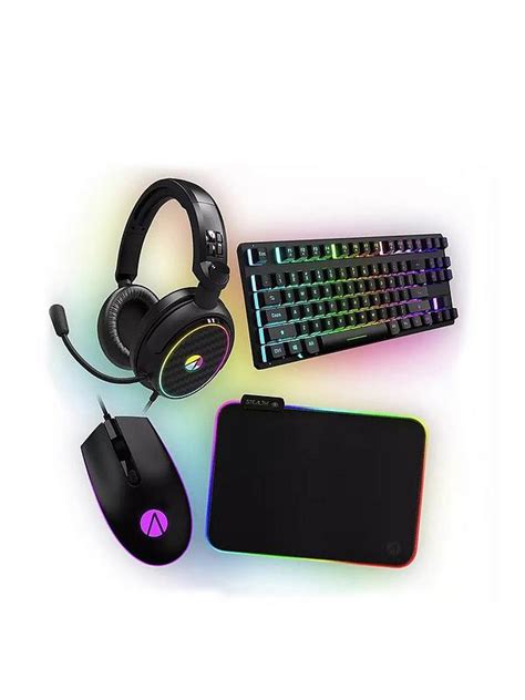 Stealth 4 In 1 Light Up Gaming Bundle Keyboard Mouse Mouse Pad C6