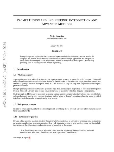 Prompt Design And Engineering Pdf Accuracy And Precision