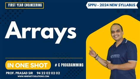 Sppus Fe Fpl Complete Unit 4 In One Shot Arrays C Programming