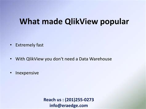 Qlikview Introduction Eraedge Pptx Search Internet
