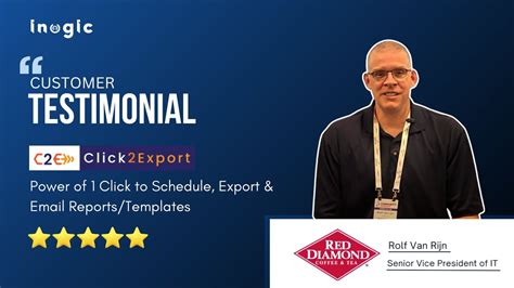 Customer Testimonial Power Of 1 Click To Schedule Export And Email Reportstemplates In D365