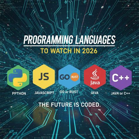 Top Programming Languages For 2026 Python Javascript Go Rust Java