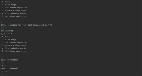 github matty271828 bingo university assignment to create a menu