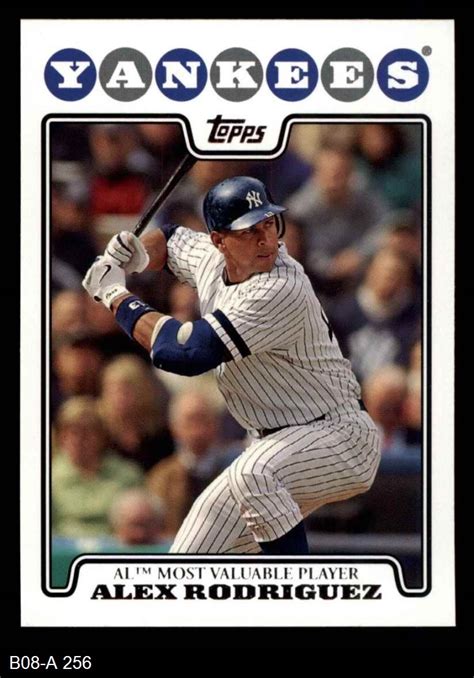 2008 Topps 256 Most Valuable Player Alex Rodriguez
